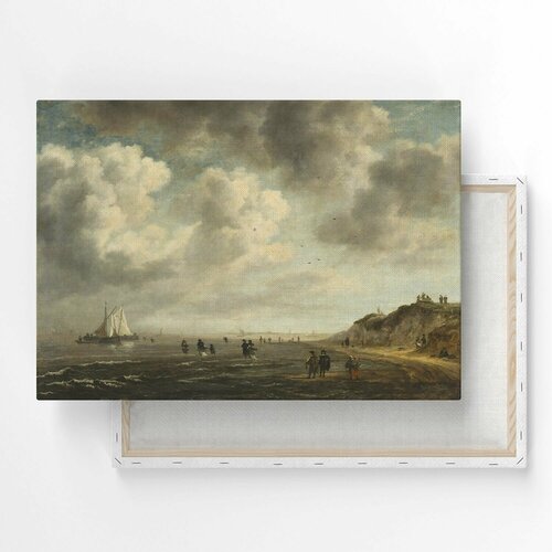 Картина на холсте, репродукция / Якоб ван Рёйсдал - Beach View / Размер 40 x 53 см