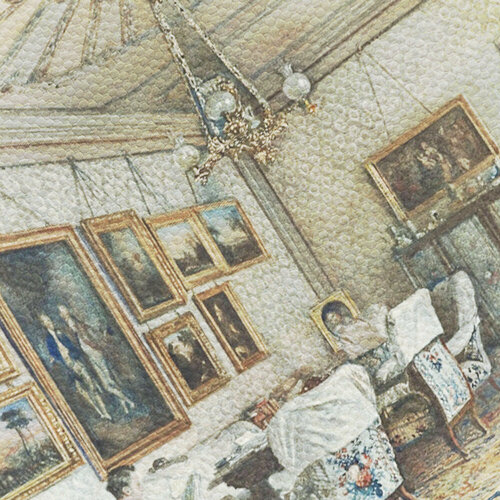 Картина на холсте, репродукция / Рудольф фон Альт - Salon in the Apartment / Размер 30 x 40 см