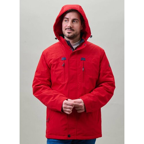 Куртка КАЛЯЕВ, размер 50, красный