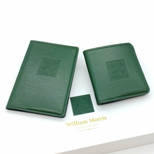 Обложка для паспорта William Morris, зеленый