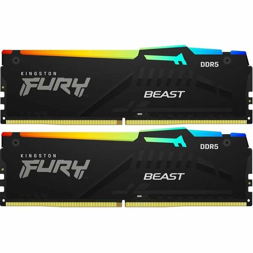 Модуль памяти 32GB DDR5 5600 DIMM FURY Beast Black RGB EXPO