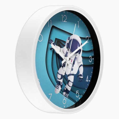 Часы настенные, серия: Интерьер, "Космонавт", плавный ход, d-20 см, АА 9541316