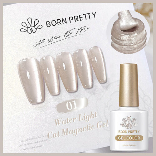 Born Pretty, Гель-лак Water Light Cat Magnetic Gel WL-01 58465-01, 10 мл