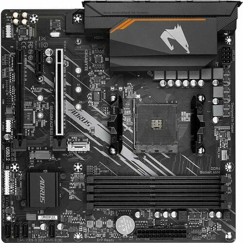 Gigabyte B550M AORUS ELITE {Soc-AM4 AMD B550 4xDDR4 mATX AC`97 8ch(7.1) GbLAN RAID+DVI+HDMI}