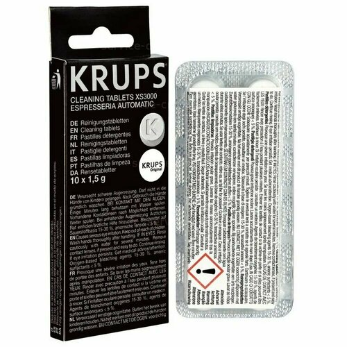 Таблетки от кофейных масел для кофемашины Krups, XS3000