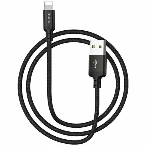 USB кабель HOCO X14 Times Speed Lightning 8-pin, 2м, нейлон (черный)