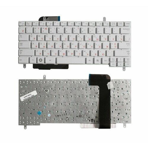 Клавиатура для ноутбука Samsumg BA59-02704C белая без рамки