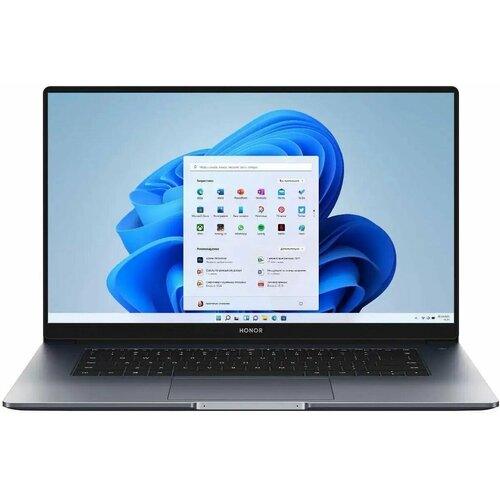 Ноутбук Honor MagicBook 15 BMH-WFQ9HN 5301AFVQ, 15.6", IPS, AMD Ryzen 5 5500U 2.1ГГц, 6-ядерный, 16ГБ DDR4, 512ГБ SSD, AMD Radeon, без операционной системы, серый