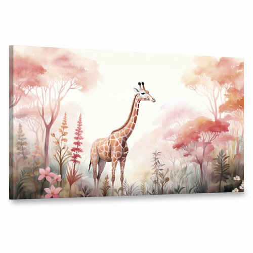 Интерьерная картина 100х60 "Жирафья грация"