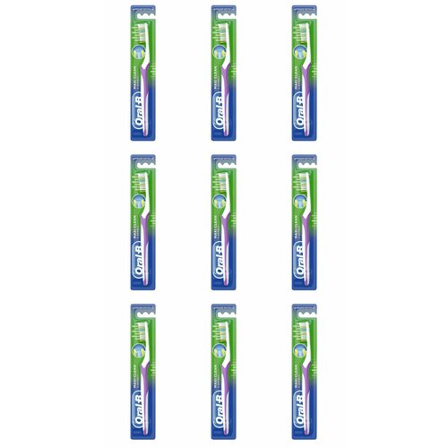 Oral-B Зубная щетка 3 Effect Maxi Clean, 40 средняя, 9шт
