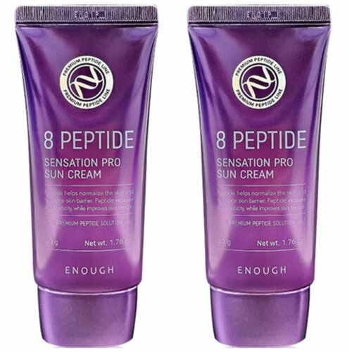 Крем для лица солнцезащитный Enough, с пептидным комплексом 8 Peptide Sensation Pro Sun Cream, 50 мл, 2 шт