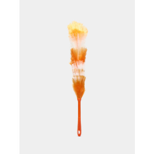 Щетка-сметка для пыли, пластик, 61 см, 4 цвета Цвет Оранжевый