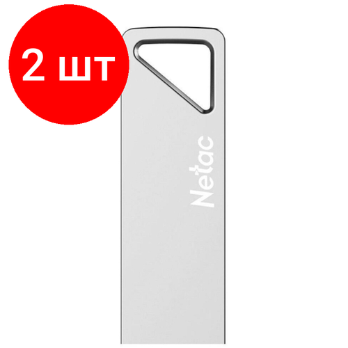 Комплект 2 штук, Флеш-память Netac USB Drive U326 USB2.0 32GB, retail version