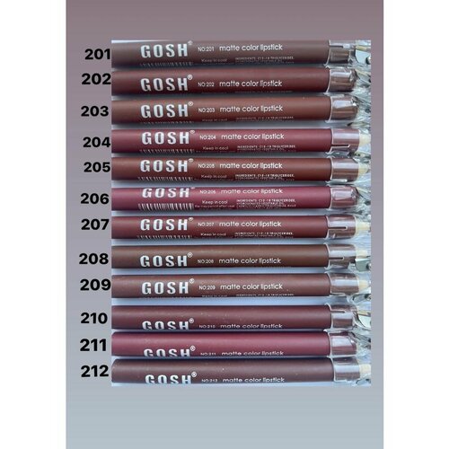 GOSH карандаш для губ с точилкой тон 206