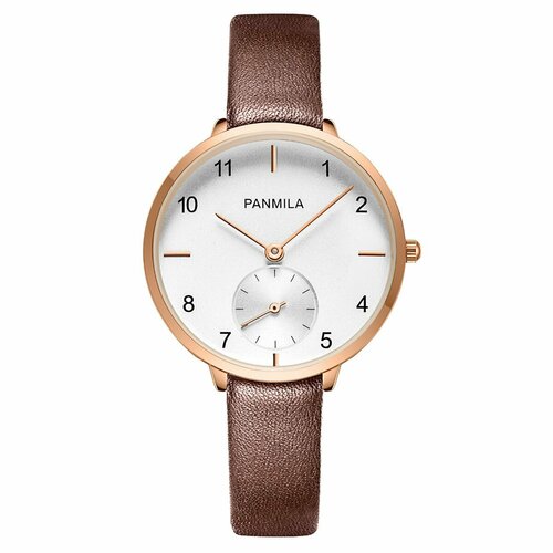 Наручные часы Panmila Fashion P0332M-DZ1RCW, коричневый, белый