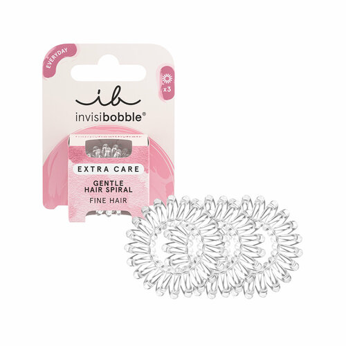 EXTRA CARE Crystal Clear резинки для тонких волос Invisibobble 3 шт