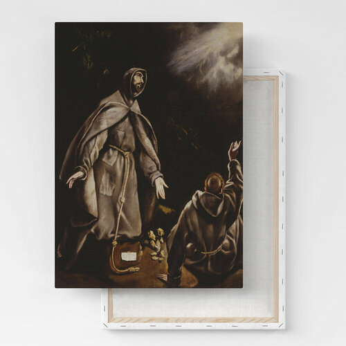 Картина на холсте, репродукция / Эль Греко - Saint Francis in Ecstasy / Размер 30 x 40 см