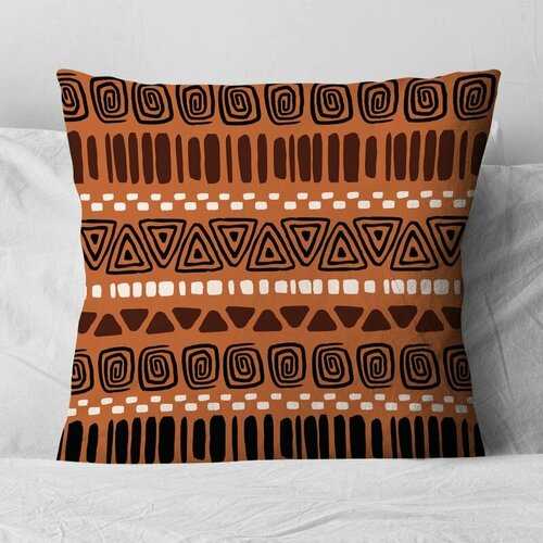 Подушка декоративная / Африканские узоры, велюр / Печенье / подарок / подушка диванная / подушка для интерьера