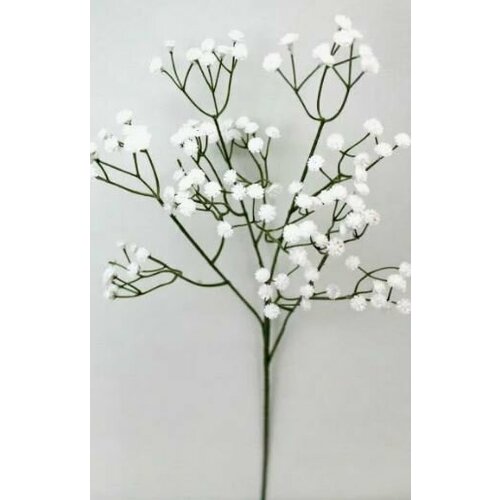 Цветы искусственные "Ветка гипсофилы" 70 см, белая