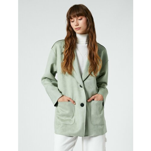 Пиджак KOTON, размер 38, зеленый