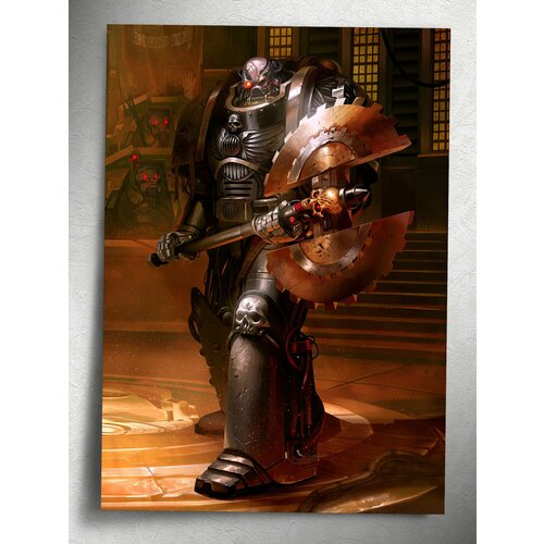 Постер: Молот Императора (Железные Руки, Вархаммер 40000, Warhammer), на А5