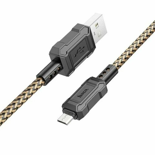 Hoco Кабель Hoco X94, Micro USB - USB, 2.4 А, 1 м, передача данных, ПВХ, золотистый