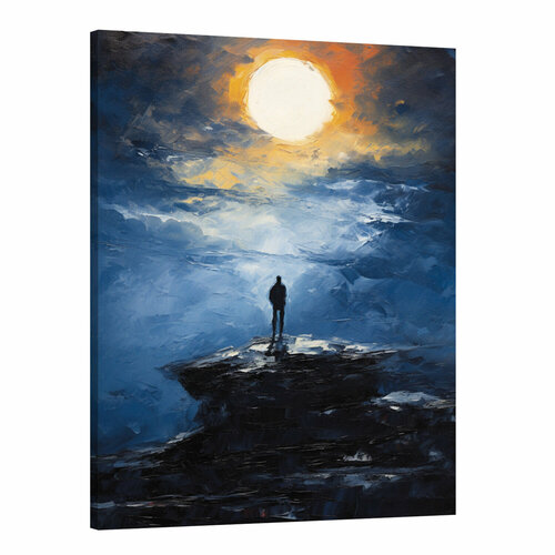 Интерьерная картина 50х70 "Лунный оазис"