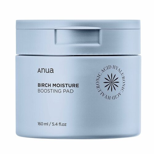 Тонер-пэды увлажняющие для лица с берёзовым соком 70 шт | ANUA Birch Moisture Boosting Pad 160 ml