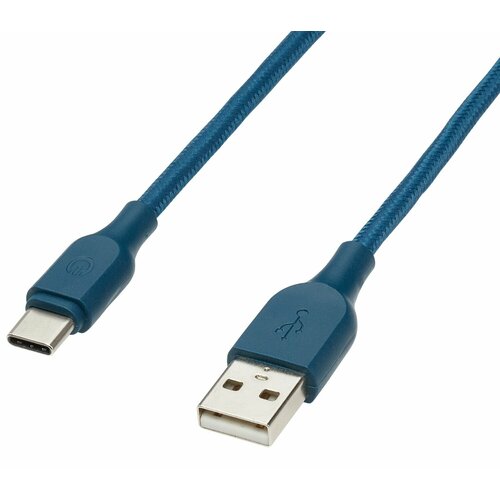 Кабель Gerffins PRO Type-C – USB-A 3.0, 1м, синий, GFPRO-CABN-AC-BLUE