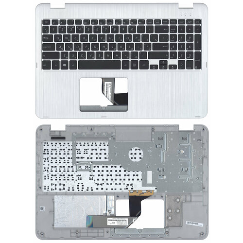 Клавиатура (keyboard) для ноутбука Asus TP501 топкейс серебро
