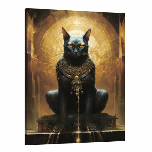 Интерьерная картина 50х70 "Египетский кот"