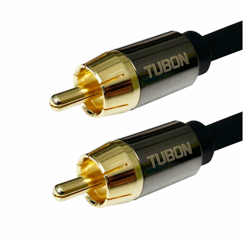 Кабель TUBON Цифровой коаксиальный RCA - RCA / Coaxial / SPDIF / Тюльпаны / Колокольчики OD6.0 R001 2м.