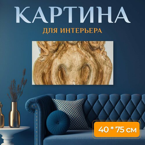 Картина на холсте "Кипр, авгору, этнографический музей" на подрамнике 75х40 см. для интерьера