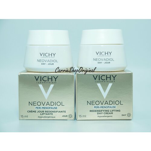 Vichy Neovadiol Уплотняющий дневной лифтинг-крем для нормальной и комбинированной кожи в период пред-менопаузы, 2 шт*15 мл