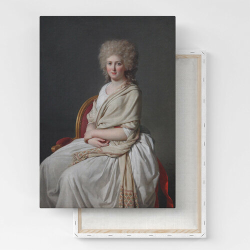 Картина на холсте, репродукция / Jacques-Louis David - Portrait / Жак Луи Давид / Размер 60 x 80 см