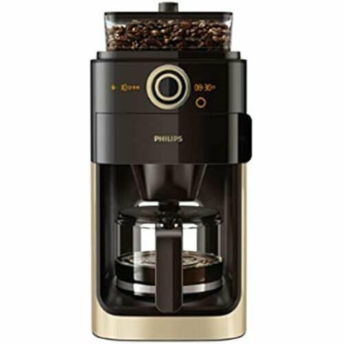 Philips Grind and Brew HD7768/90 фильтр-кофемашина (измельчитель, функция таймера) шампанское/черный