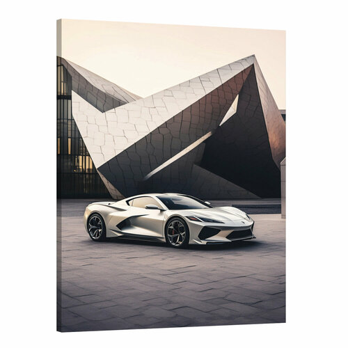 Интерьерная картина 50х70 "Автомобильное искусство"