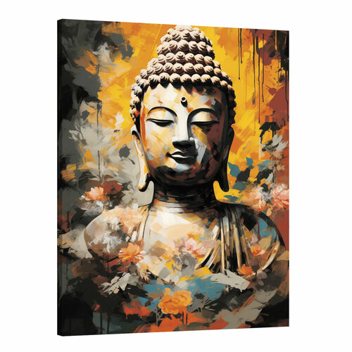 Интерьерная картина 50х70 "Будда и пробуждение души"