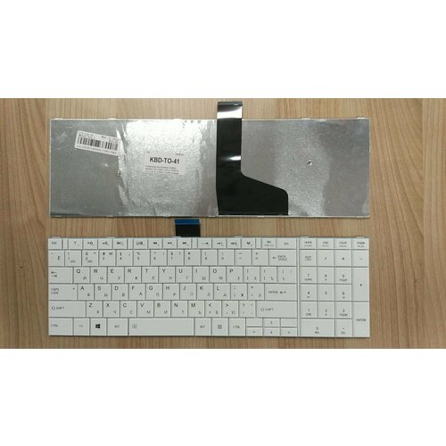 Клавиатура для ноутбука Toshiba Satellite C50, C50D, C50-A, C50D-A, C55, C55-A, C55DT, C55DT-A белая