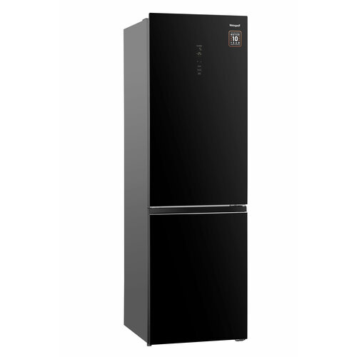 Отдельностоящий холодильник с инвертором Weissgauff WRK 185 Total NoFrost Inverter Black Glass