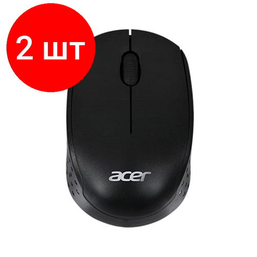 Комплект 2 штук, Мышь компьютерная Acer OMR020, черный