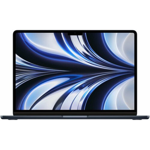 13.6" Ноутбук Apple MacBook Air 13 2022 2560x1664, Apple M2, RAM 8 ГБ, LPDDR5, SSD 512 ГБ, Apple graphics 10-core, macOS, MLY43LL/A, полуночный, русская раскладка