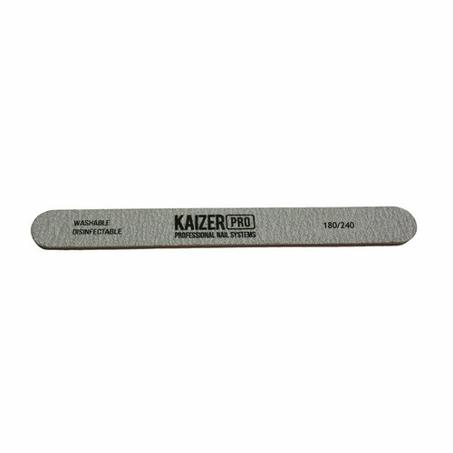Пилка мягкая Kaizer PRO для маникюра, овал, бафик шлифовочный, 90 мм, 100/180