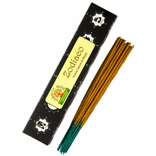 ZODIAC Natural Masala Incense, Namaste India (зодиак натуральные масала благовония, Намасте Индия), уп. 15 г.