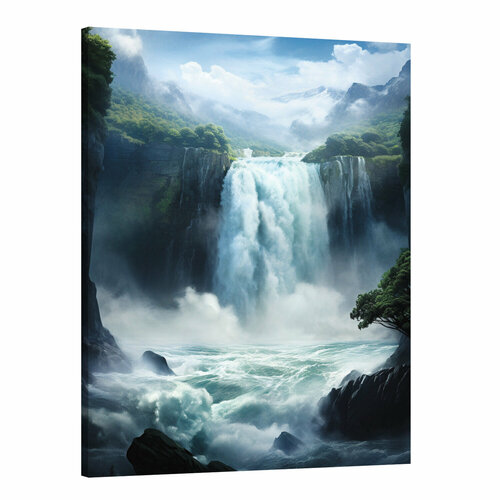 Интерьерная картина 50х70 "Живая сила воды"