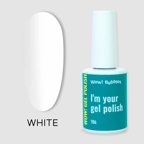 Белый Гель-лак для ногтей White 10g