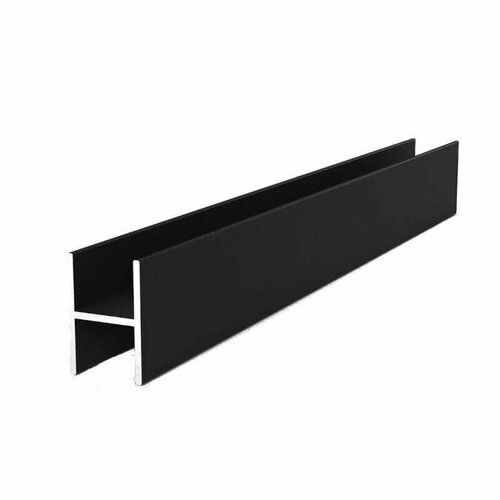 Планка черная щелевая алюм. для стеновых панелей 4мм (H) 1030 L=600 2 шт