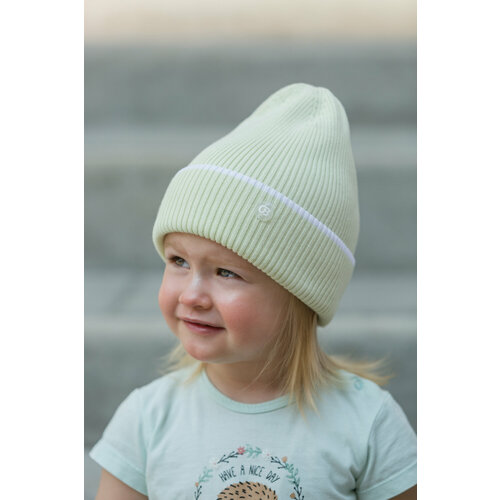 Шапка бини Orso Bianco Zara, размер 44, зеленый