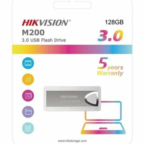Флэш-память 128GB Hikvision Flash USB Drive USB 3.0 (ЮСБ брелок для переноса данных) (HS-USB-M200S/128G/U3) (070917)