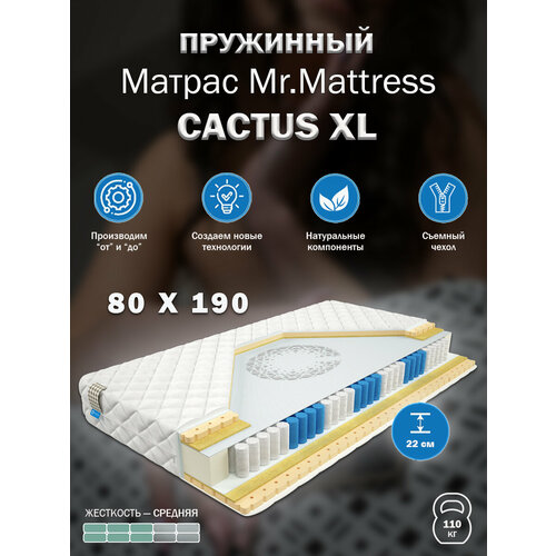 Mr.Mattress Cactus XL, 80x190 см, пружинный